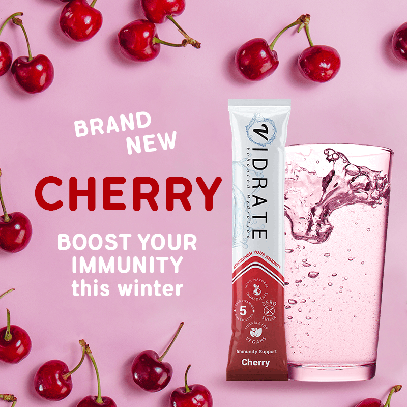Cherry Immunity With 5 Vitamins & Electrolytes | ViDrate™
